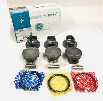 MORESA Pistons/6+RINGS for 2011-2016 Chrysler Dodge Jeep Ram 3.6L DOHC ...
