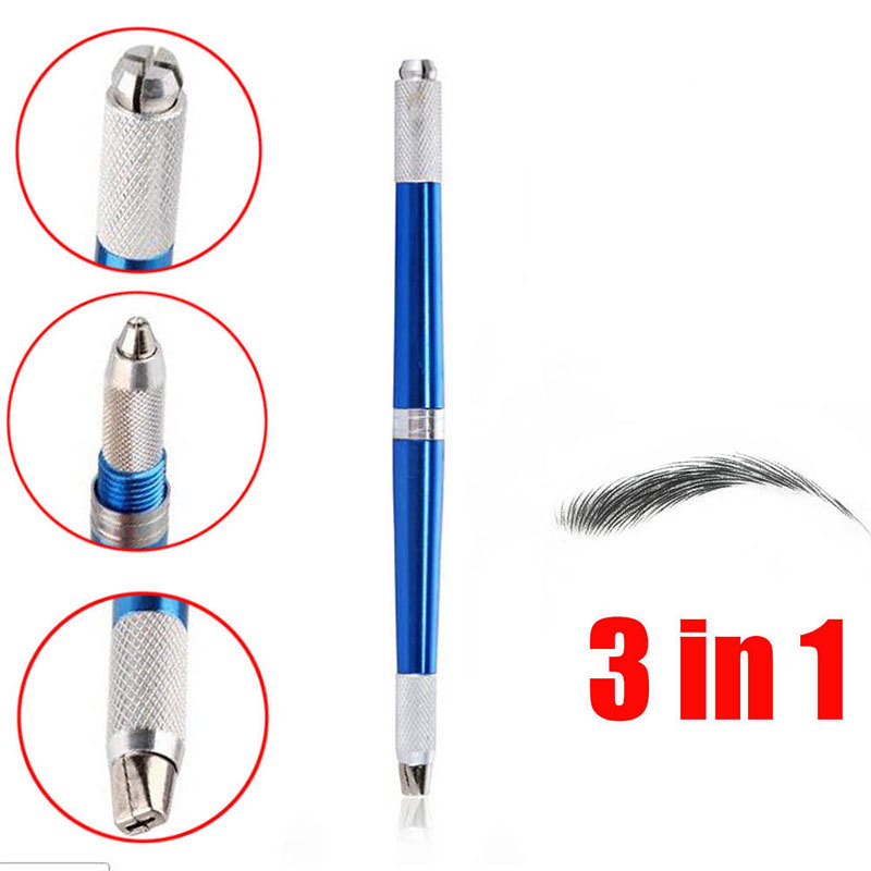 3 In 1 Tebori Microblading Pen Permanent Makeup Manual Eyebrow Tattoo ...