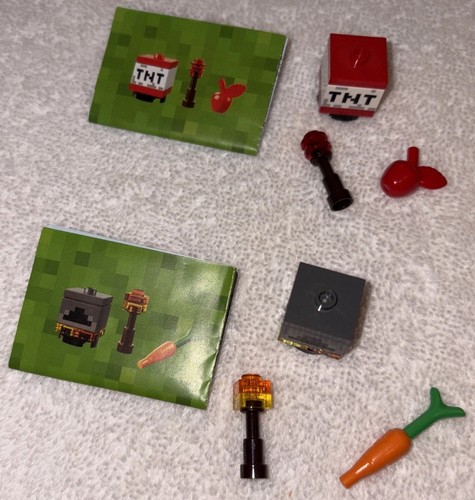 LEGO MINECRAFT MINIFIGURE LOT SKIN PACK 1 & 2 EUC 853609 & 853610 TAKE ...