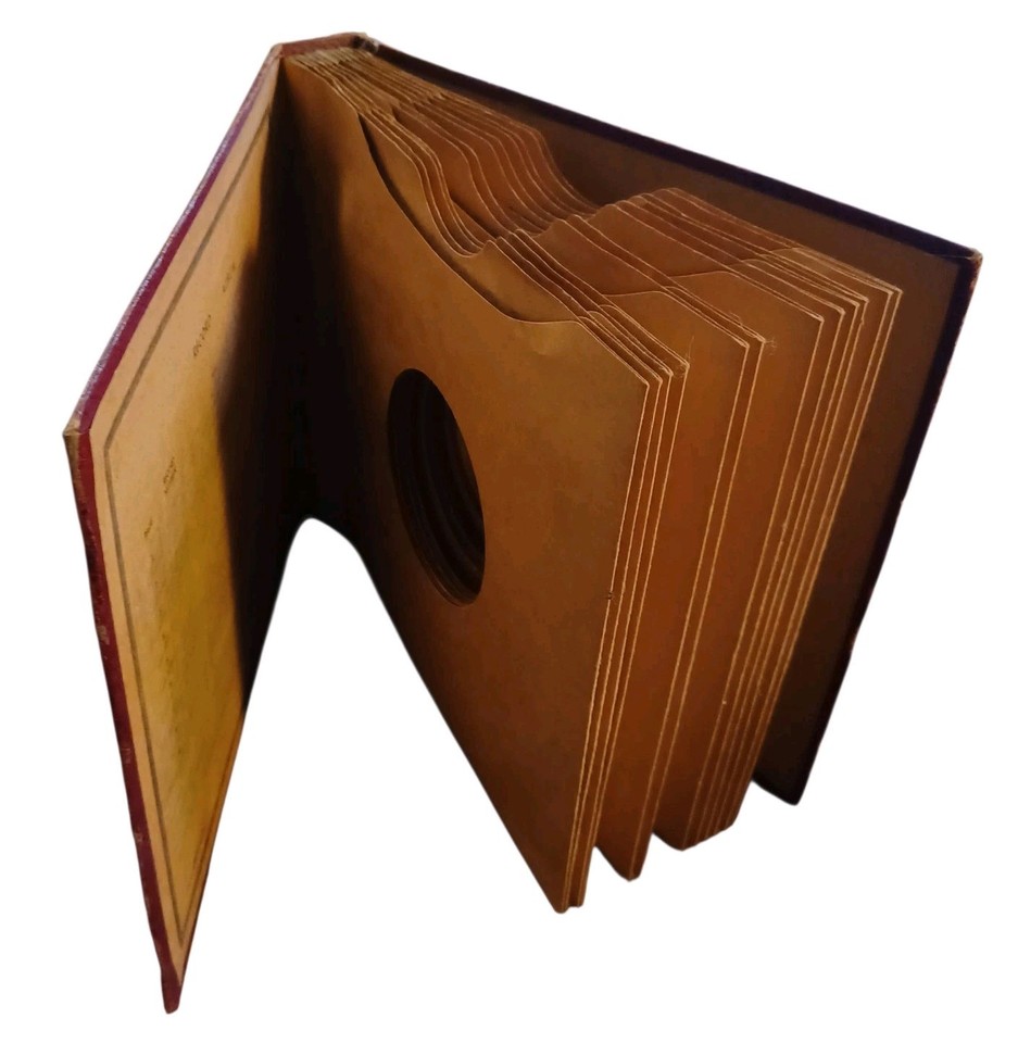 78 RPM Vintage 10" Record Storage Album Book Holder Folder 12 Pocket | eBay