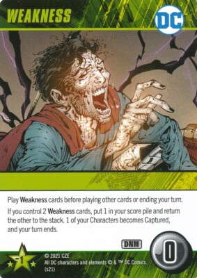 WEAKNESS DC Comics Deck Building Game card DARK NIGHTS METAL SUPERMAN ...