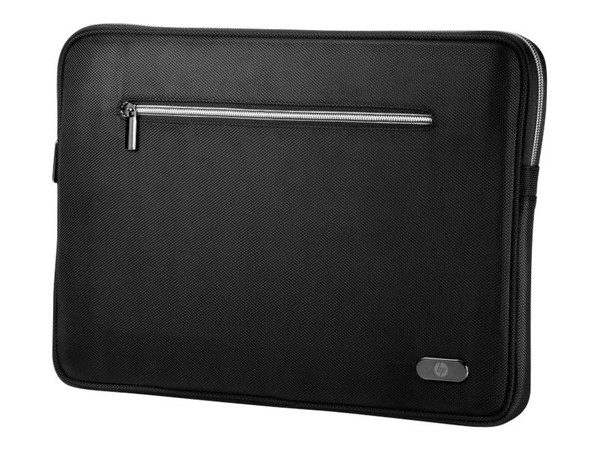 HP 15.6 Inch Standard Black Notebook Laptop Sleeve Silver ZIPPER Water ...