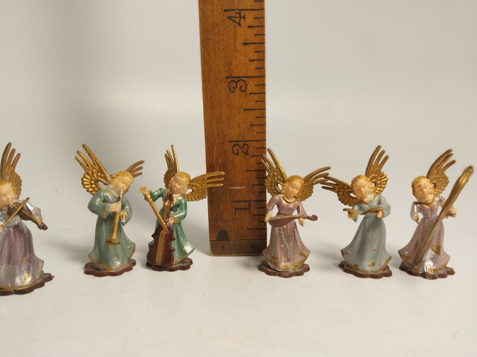 Lot of 5 +1 Vintage ART Angel Musicians Christmas Hong Kong Figures ...