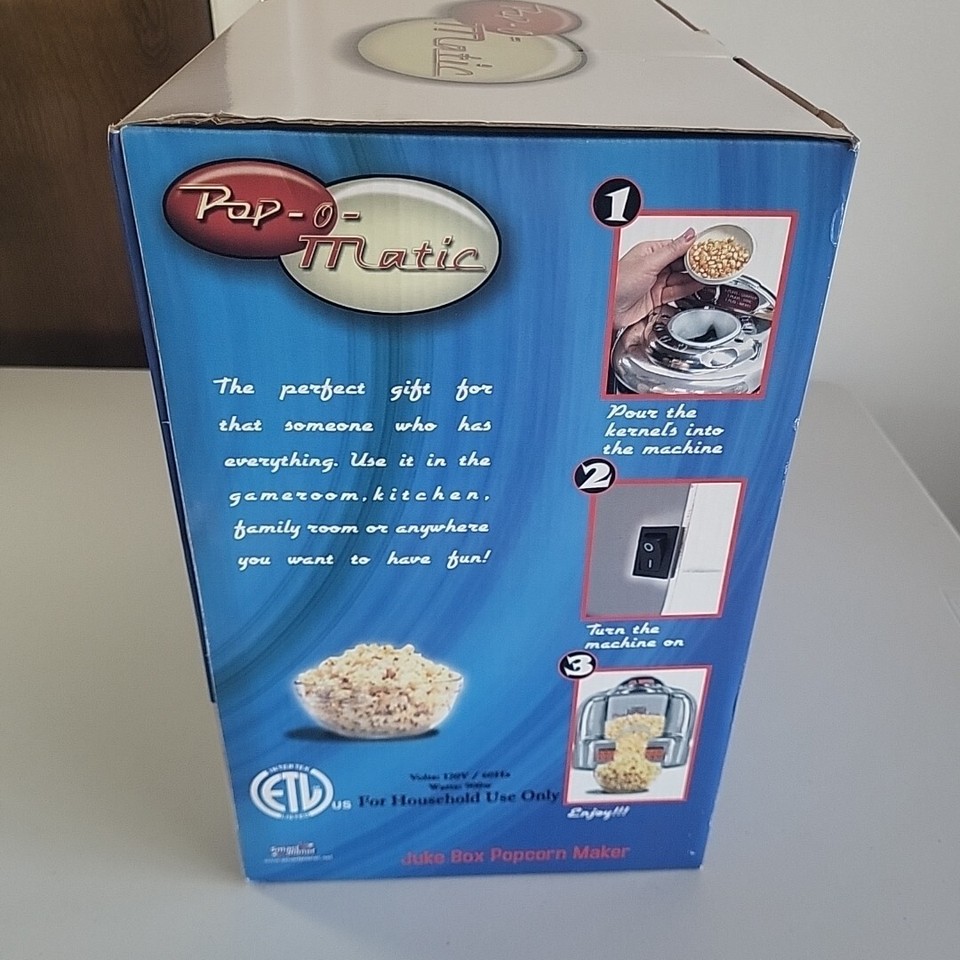 POP-0-MATIC 1950'S STYLE DINER JUKE BOX POPCORN MAKER | eBay