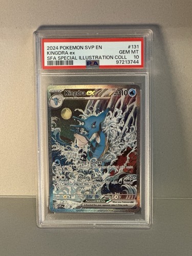 Kingdra ex SVP #131 Black Star Promo Pokemon llustration Rare PSA 10 ...
