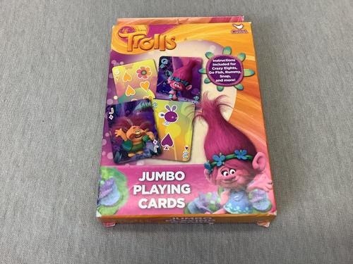 Trolls World Tour Jumbo Playing Cards 2016 DreamWorks Animation Hard To ...