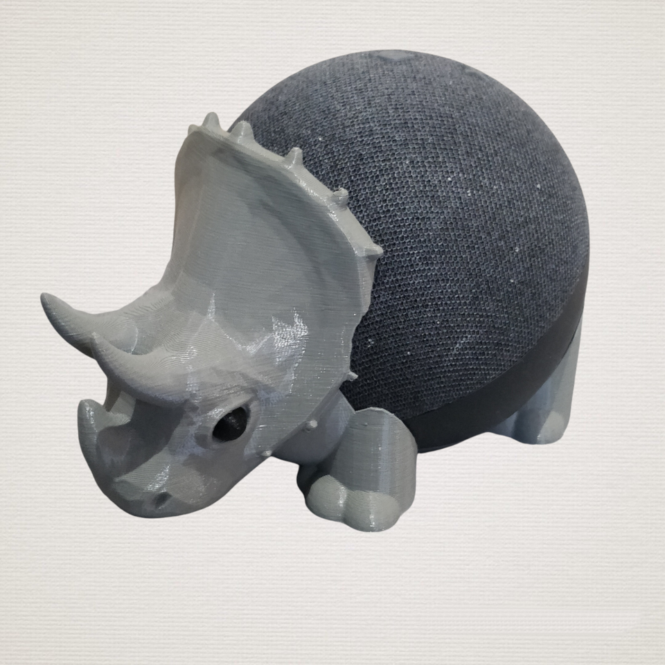Triceratops Dinosaur Holder for Amazon Echo Dot 4th & 5th Gen / Alexa ...