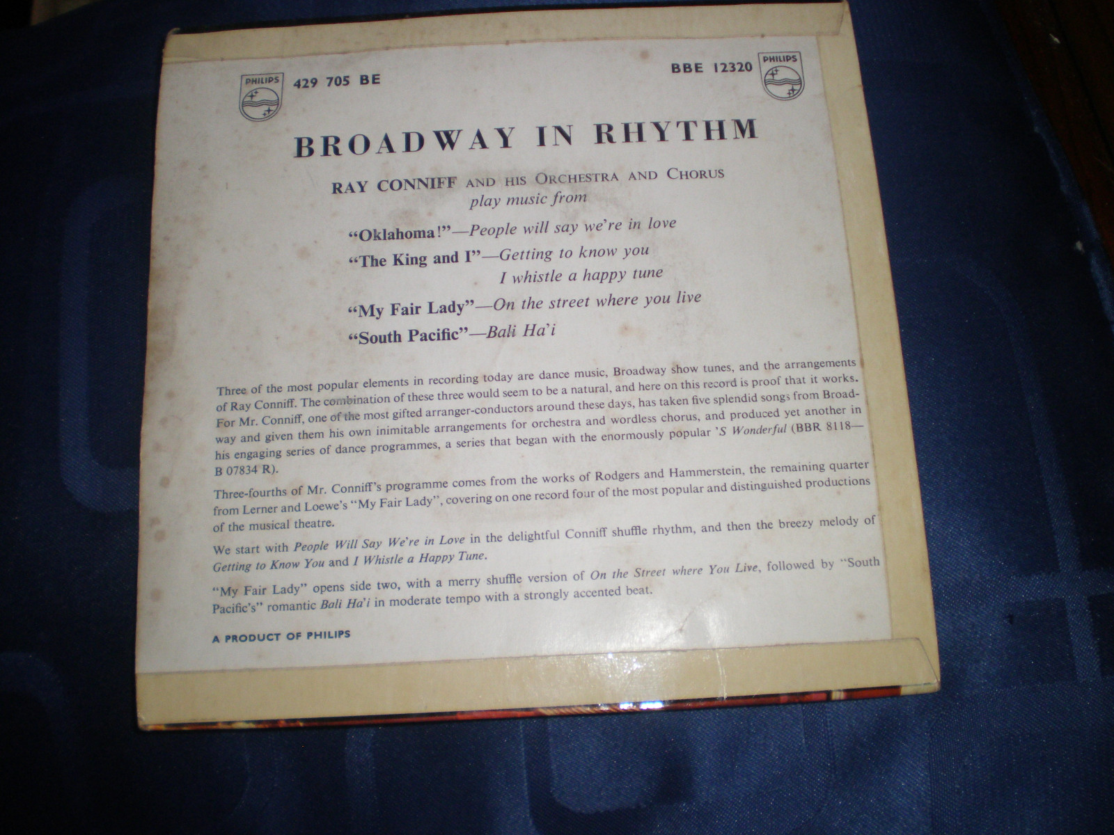 RAY CONNIFF - BROADWAY IN RHYTHM - RARE 1958 PHILIPS 7" E.P. - EXC. | eBay