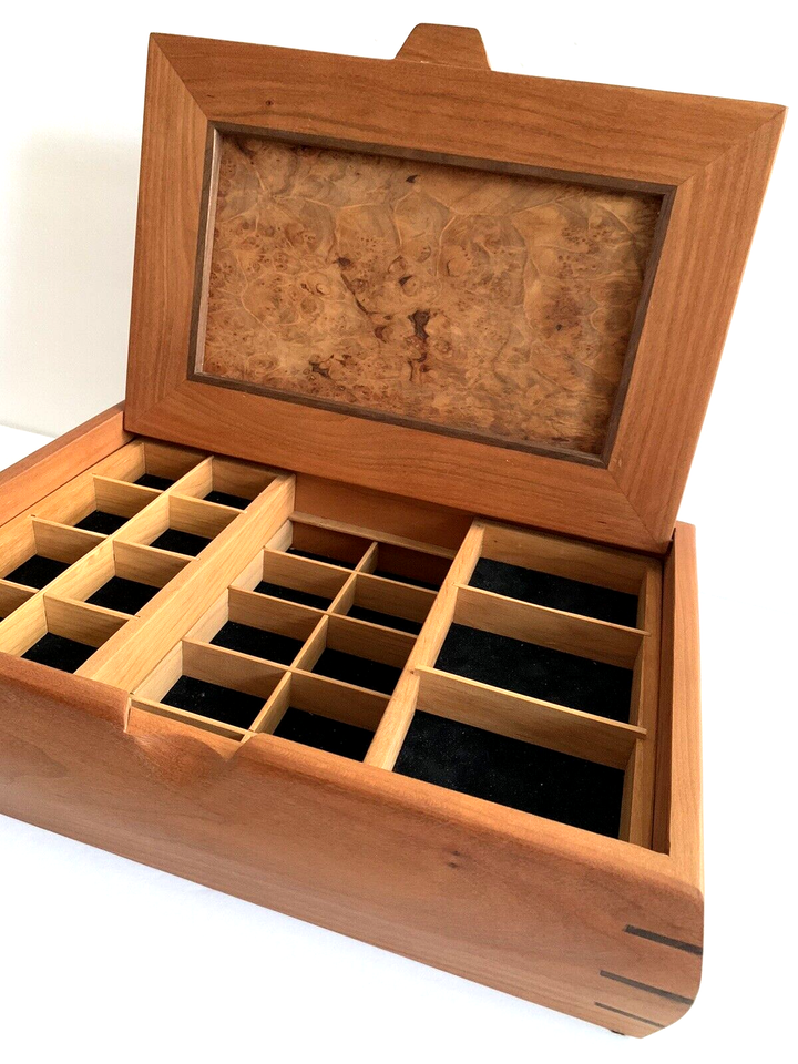 Steve Smith Artisan USA Handmade Wooden Jewelry Box "The Bevel" VERY ...