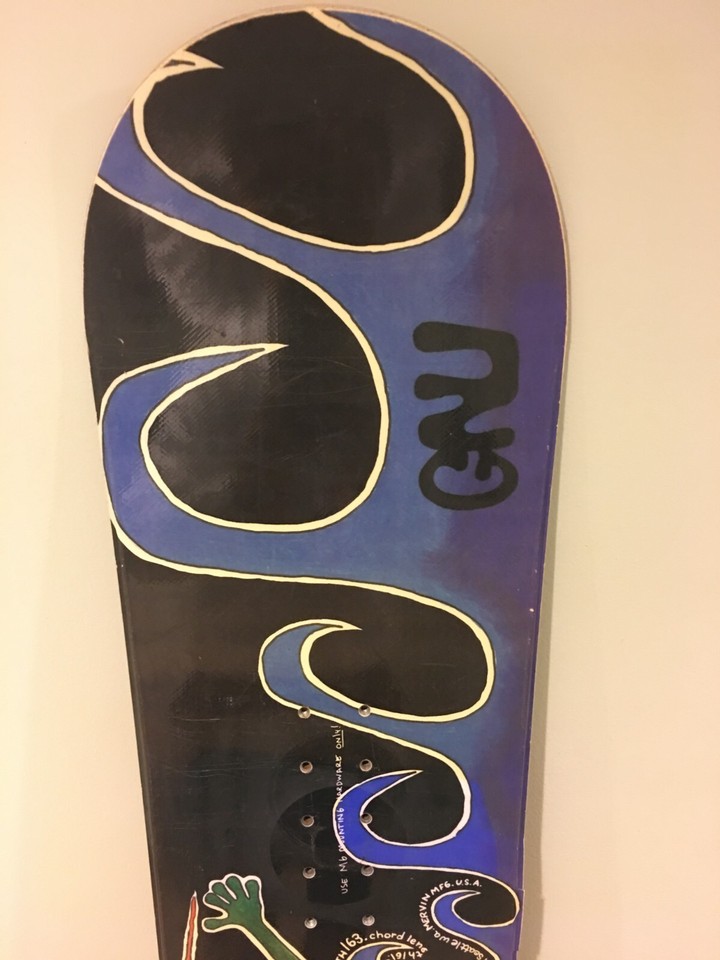 Vintage GNU (Mervin Mfg) Temple Cummins 163 cm Snowboard (1998/1999 ...