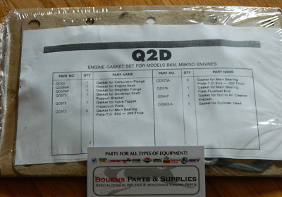 Wisconsin Engine gasket set Q2D Fits BKN , BKND engines | eBay