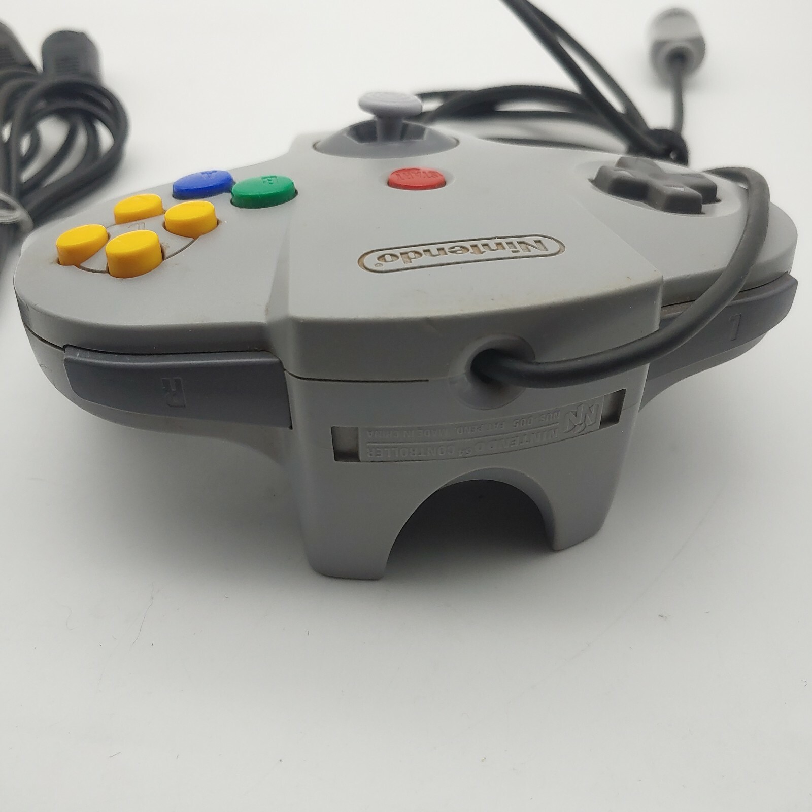 OEM Nintendo 64 (NUS-005) N64 Controller w Extension. Original Gray ...