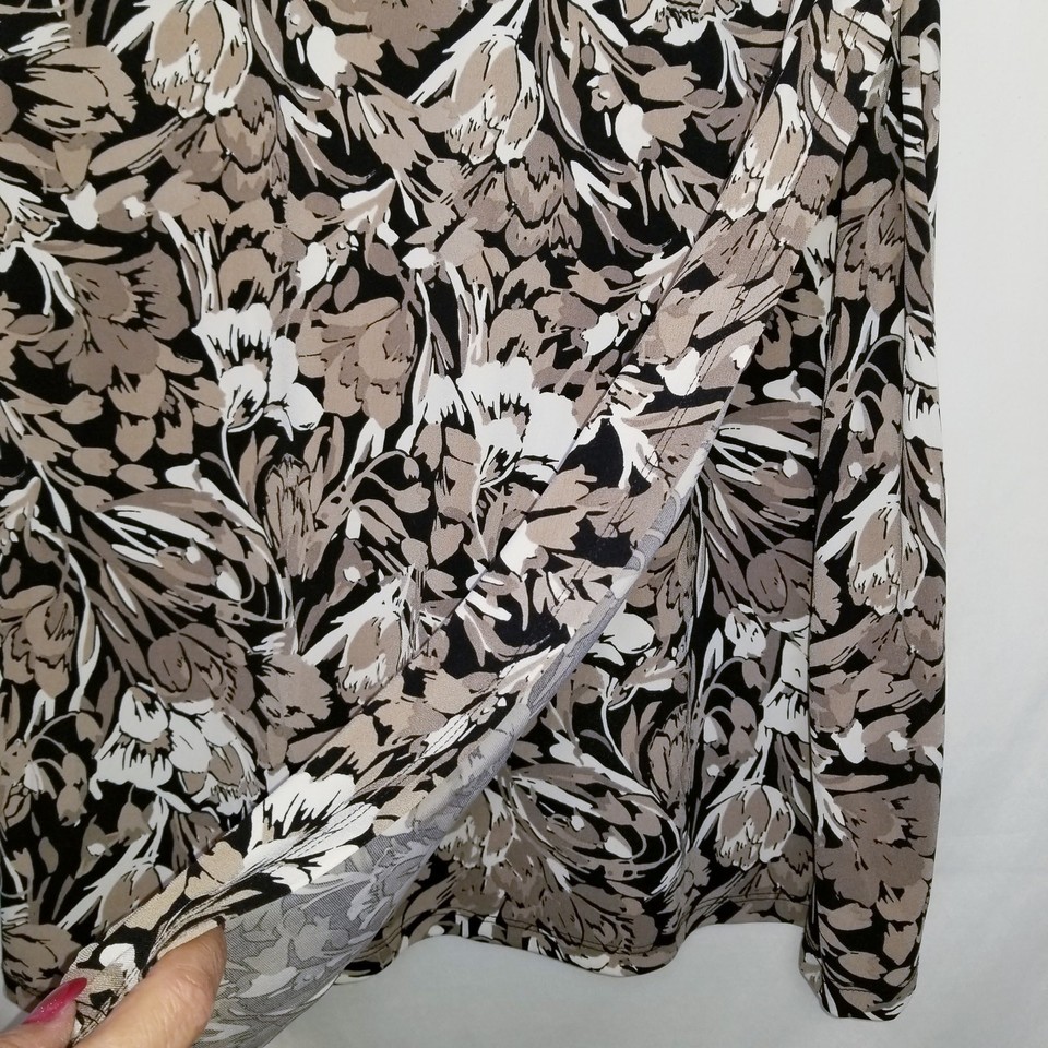 NWT's-212 COLLECTION Multicolor Floral Faux Mock Wrap Dress Cap Sleeve ...