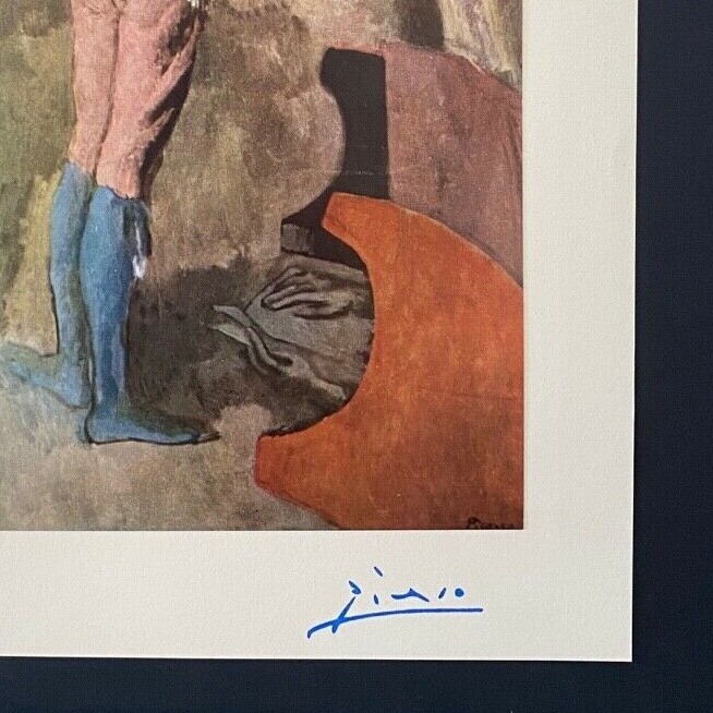PABLO PICASSO+ ORIGINAL 1954 + SIGNED + HAND TIPPED COLOR PLATE THE ...