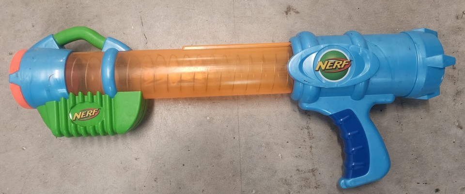 NERF Reactor Ball Blaster Gun Hasbro 2003 Blue Green Orange | eBay