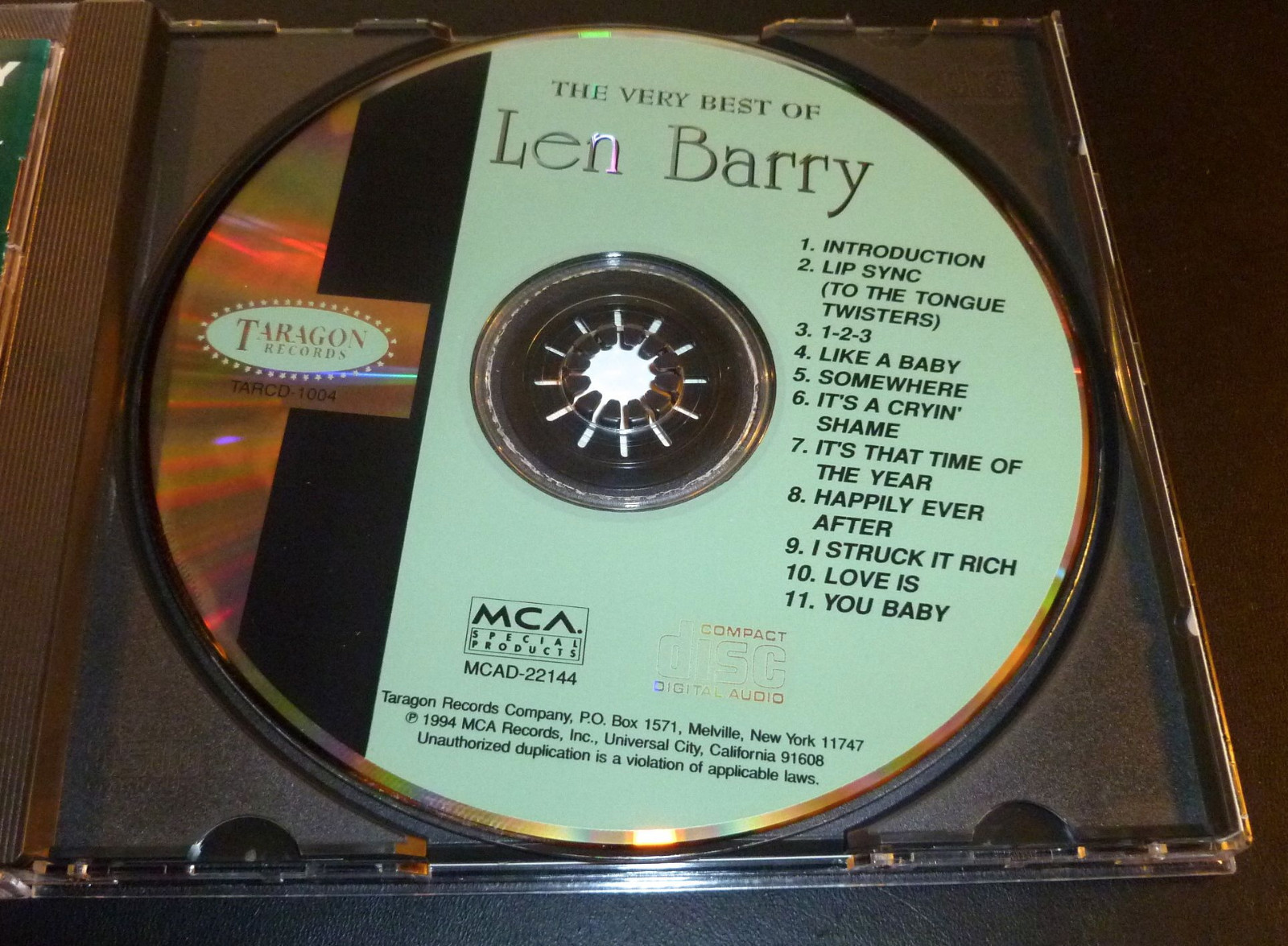 LEN BARRY "The Very Best Of Len Barry" (CD 1994) 11-Tracks ***GREAT ...