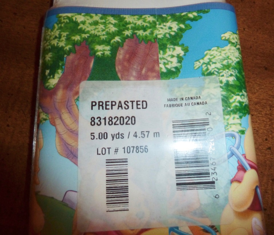 NEW *DISNEY WINNIE THE POOH* PRE-PASTED WALL BORDER 5YD - TIGGER/EEYORE ...