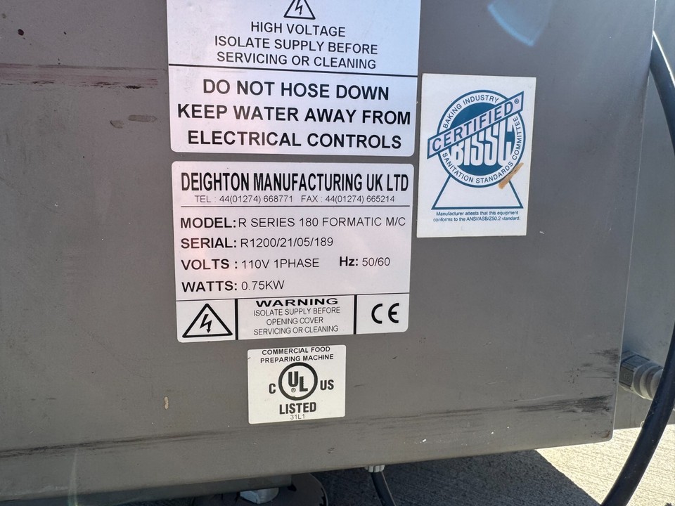 Used Deighton Formatic R2200-180 Cookie Depositor | eBay