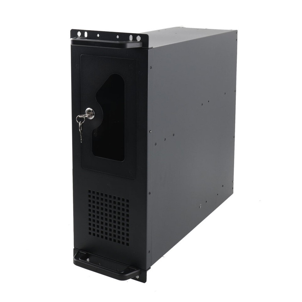 4U Server Chassis Rackmount Case Black 7x 3.5 HDD Slot Server Cabinet ...