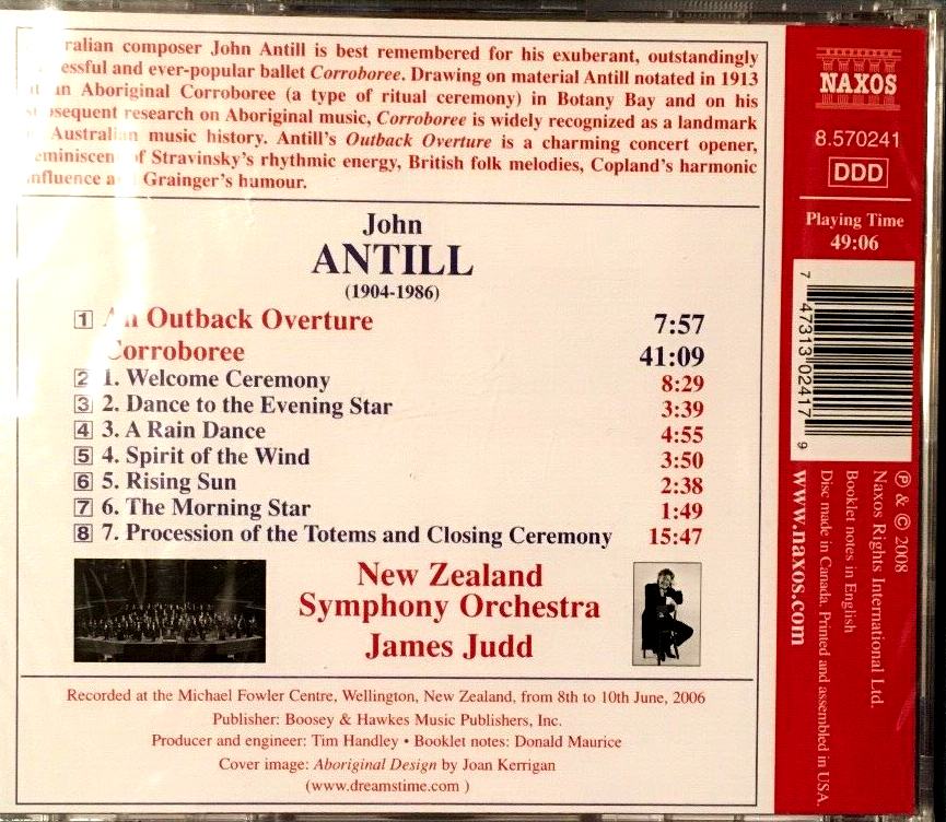 Antill:Corroboree;An Outback Overture- James Judd,New Zealand Symphony ...