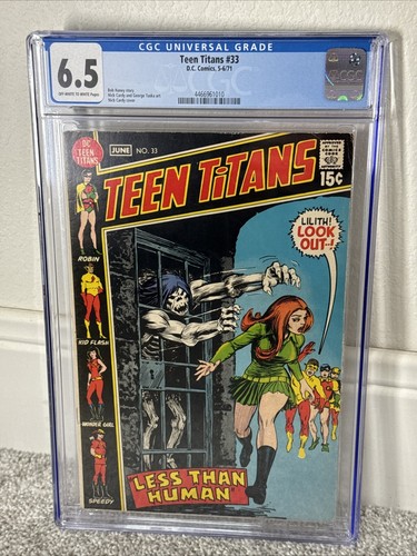 TEEN TITANS #33 CGC 6.5 Nick Cardy Cover Robin Kid Flash New DC 1971 | eBay