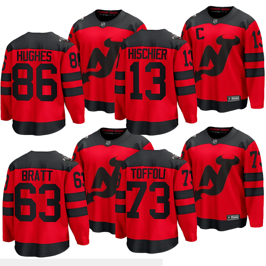 New Jersey Devils Men's 2024 Hockey Stadium Series Red Jersey ...