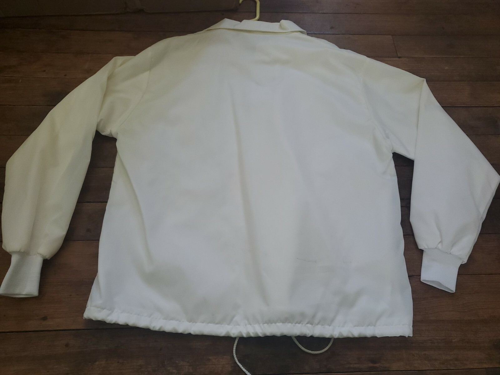 Vtg 80s AFSCME People President VIP 5 White Windbreaker Jacket Large ...