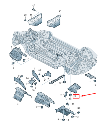 AUDI A6 Avant C7 Rear Silencer Heat Shield 4G0804172A | eBay