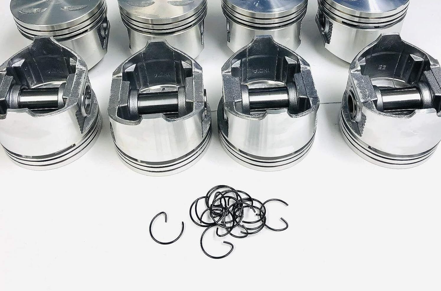 SEALED POWER Flat Top 4vr Pistons Set/8 for 1968-84 Chrysler Dodge 318 ...