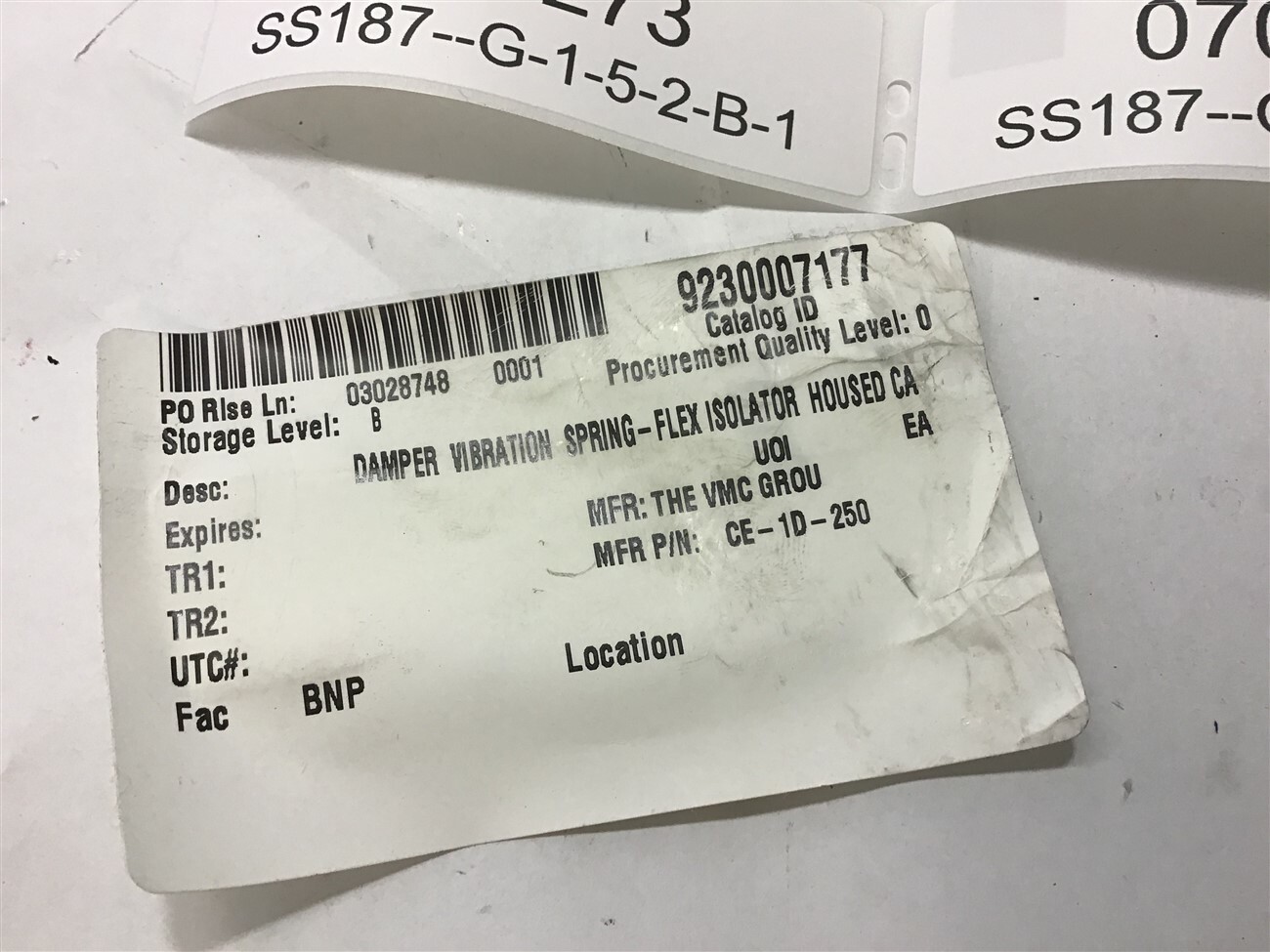 Vmc Group Ve-1D-250 Damper Vibration Spring-Flex Isolator | eBay