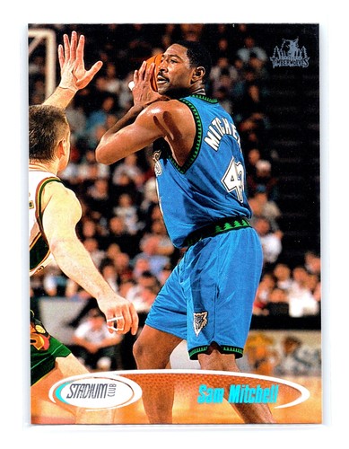 1998-99 Stadium Club Basketball #129 Sam Mitchell Minnesota ...