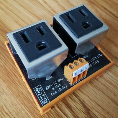 Weidmuller 991549 LR82859 E141197 125V, 15A Duplex Electrical ...