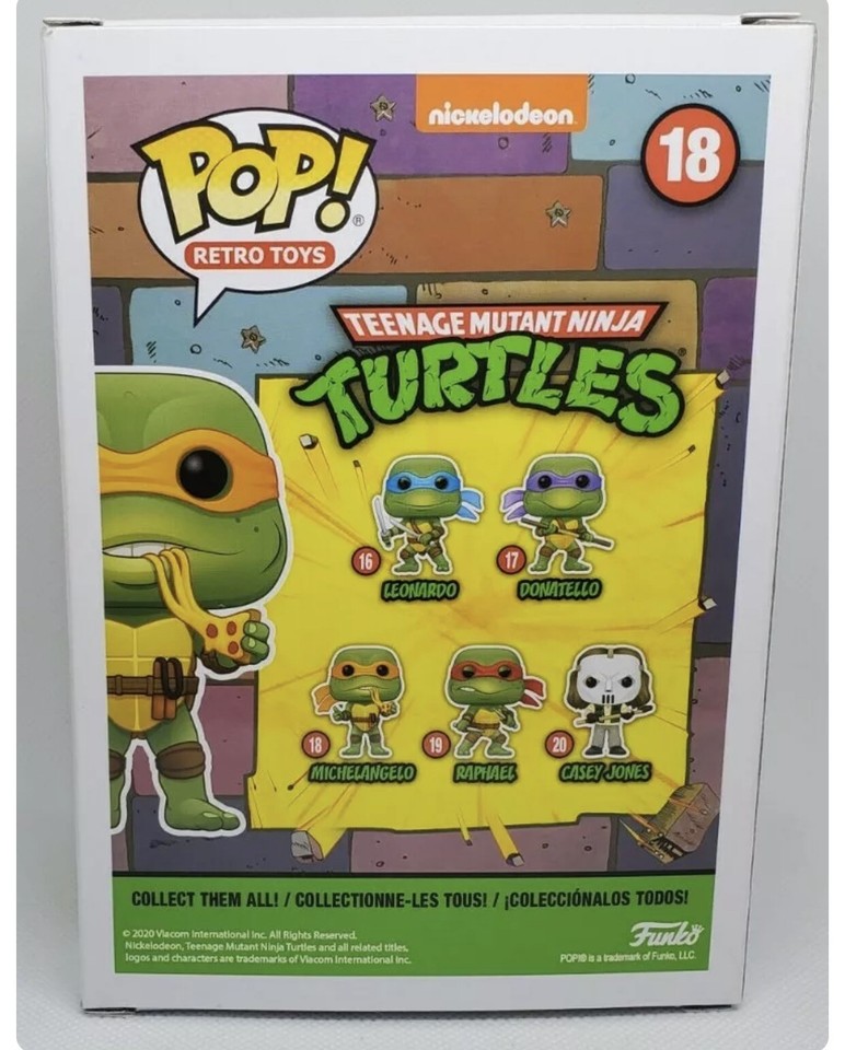 Funko POP! Retro Toys TMNT Michelangelo #18 New | eBay