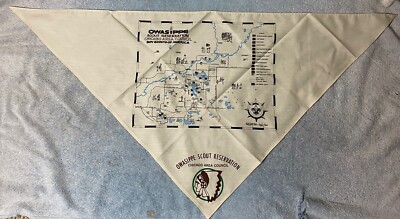 Vintage Owasippe Scout Reservation Camp Neckerchief Map Chicago Council ...
