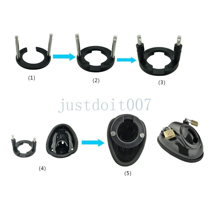 Male Fully Restraint Bowl Chastity Cage Belt Sissy Bondage Virginity ...