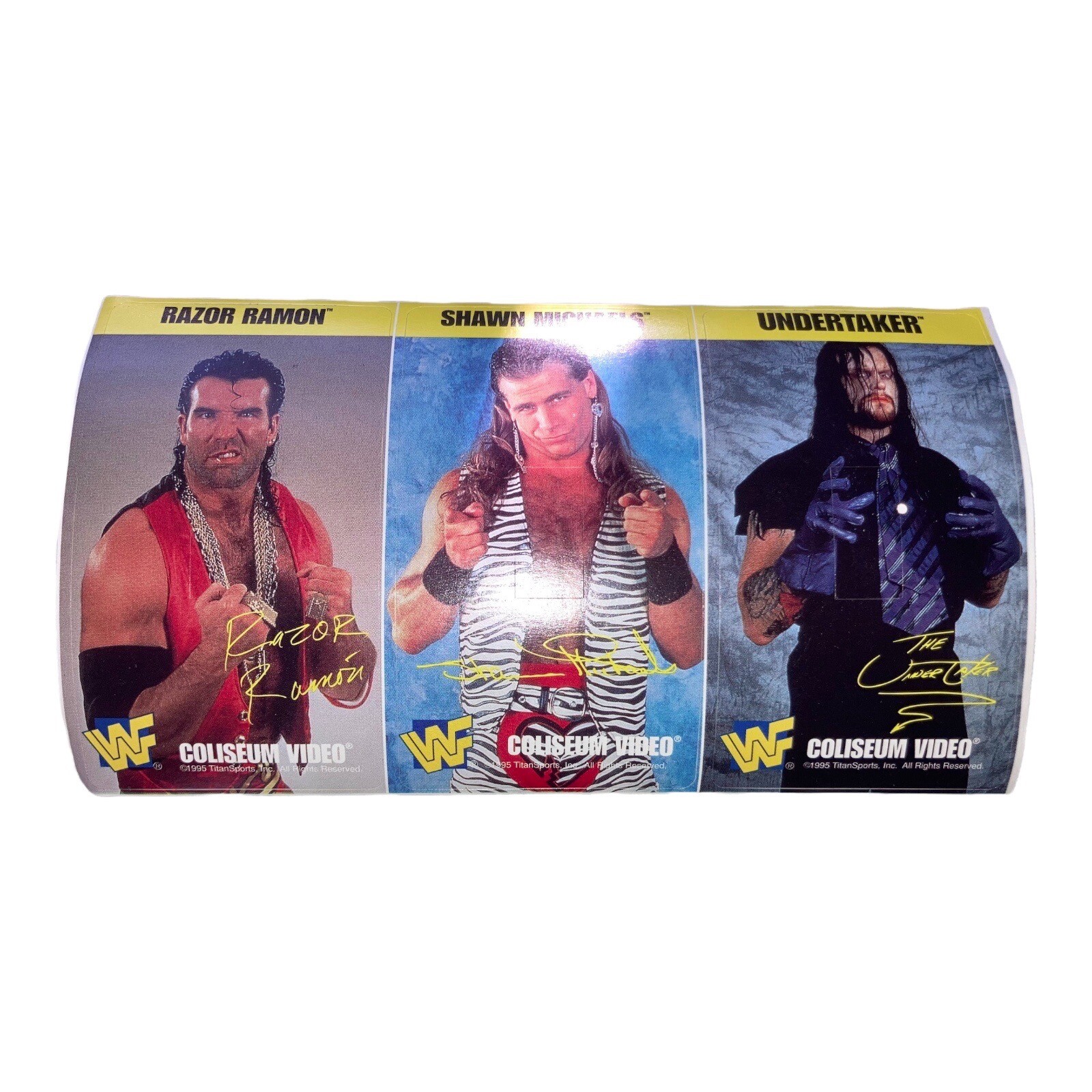 WWF MEMORABILIA Coliseum Video Light Switch Sticker Razor Shawn ...