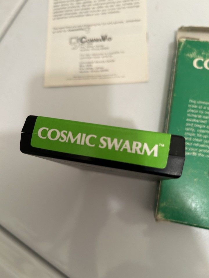 Atari 2600 Cosmic Swarm CIB Complete w/ Box, Manual, Game! Rare ...