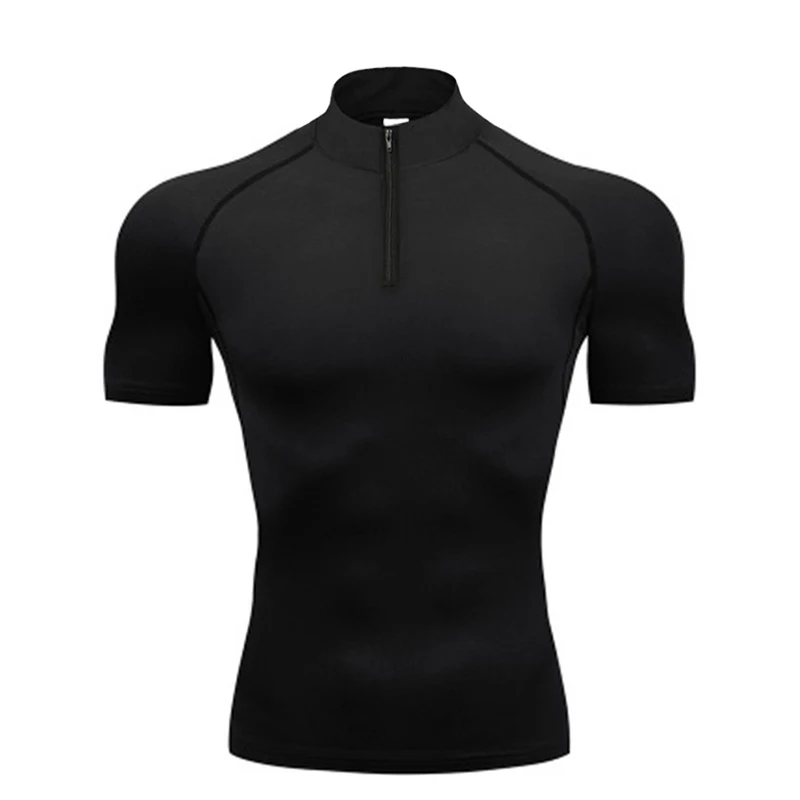 Compression Shirt Men Running Short Sleeve T-Shirt Gym Clothes Summer ...