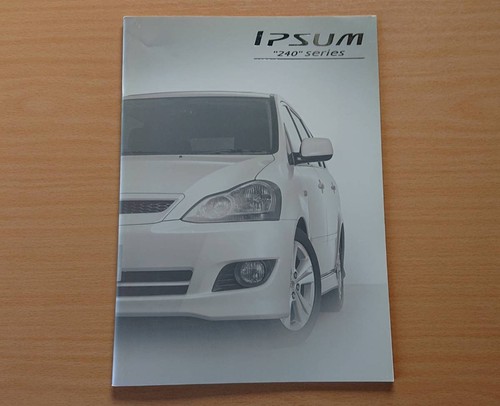 Toyota Ipsum 20 Series Late Model November 2006 Catalog Price P8 | eBay