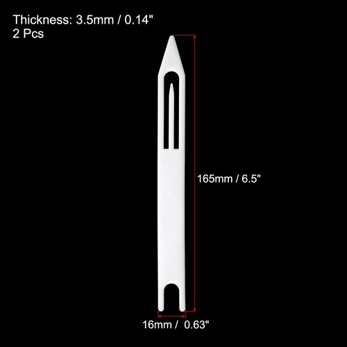 2pcs Netting Needle Shuttle 7# Plastic Fishing Net Repair Line Mend ...