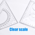 Large Triangle Ruler Square Set 30/60 and 45/90 Degrees Set of 2 | eBay