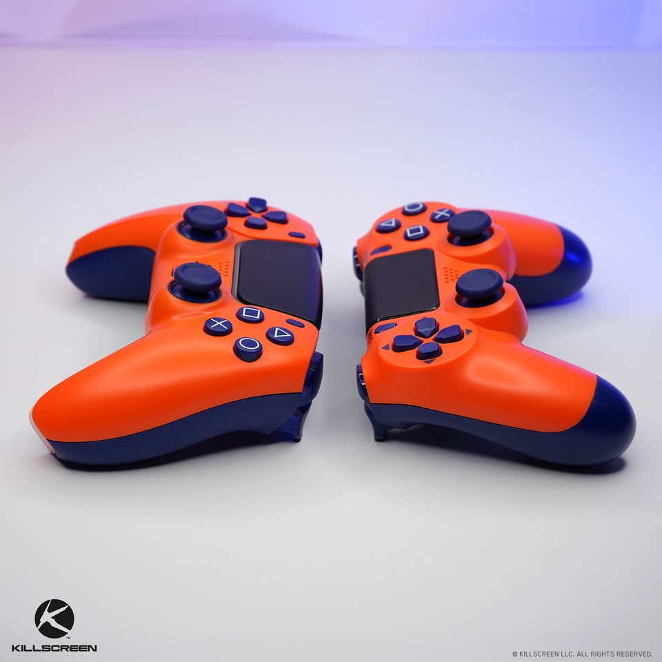 Sunset Orange PS5 Controller Killscreen Modded Retro | For PlayStation ...