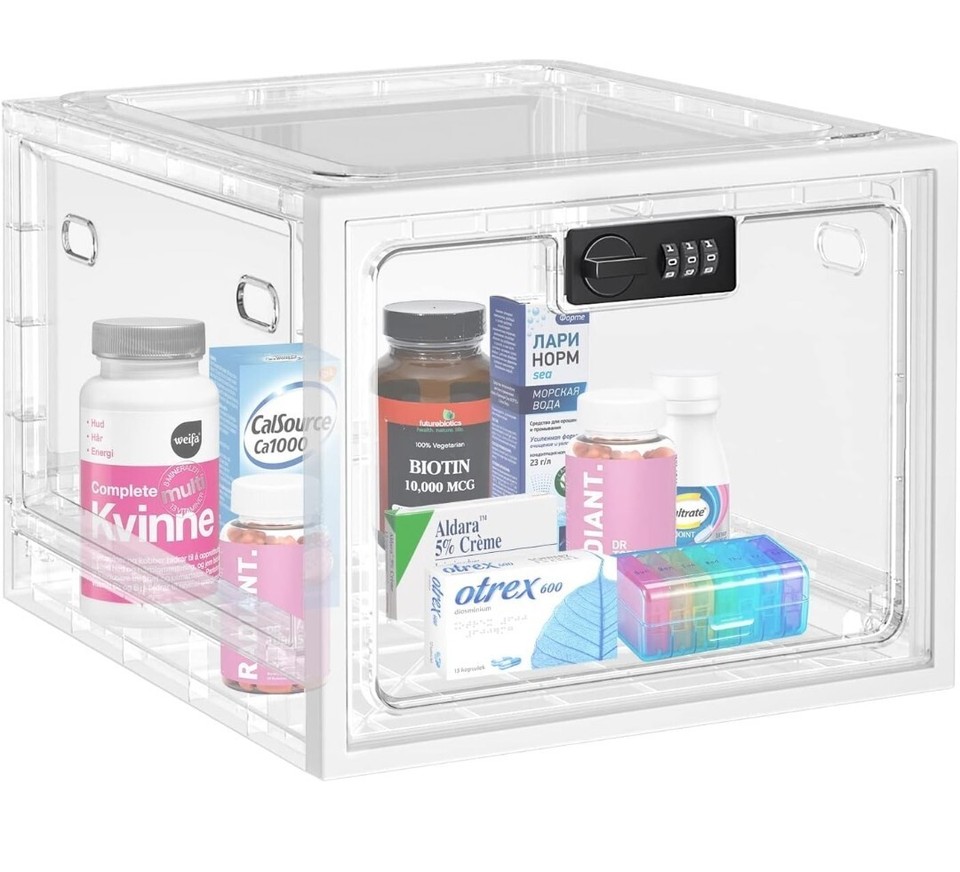 Storage Lock Box For Safe Lockable Safe Storage Boxes Clear Sturdy Dust ...