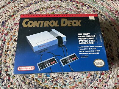 vtg Nintendo NES Control Deck w Box controllers ac/rf manuals 1990 ...