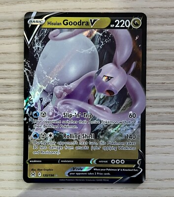 Hisuian Goodra V 135/196 Lost Origin Ultra Rare Pokemon Card | eBay
