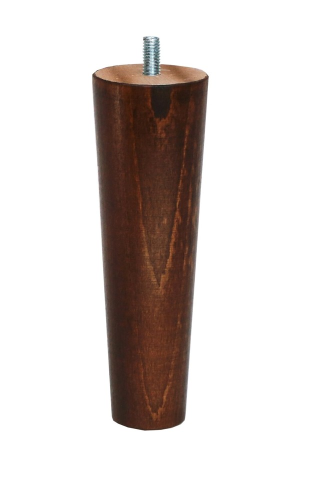 4x Wooden Round Furniture Tapered Legs Feet For Sofa Table Chair 5'' to ...