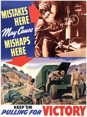 Mistakes Here Cause Mishaps - Keep 'Em - 1940 - World War II ...