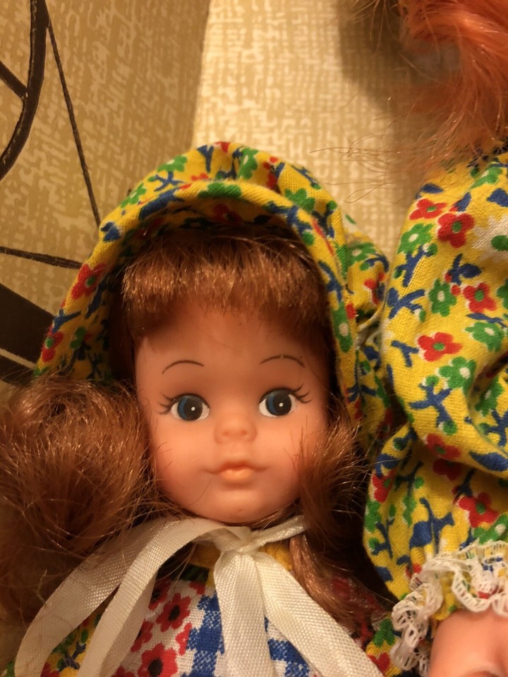 Vintage Uneeda Dolls The Agatha Family Mother & Daughter 2 Dolls Bonnet ...