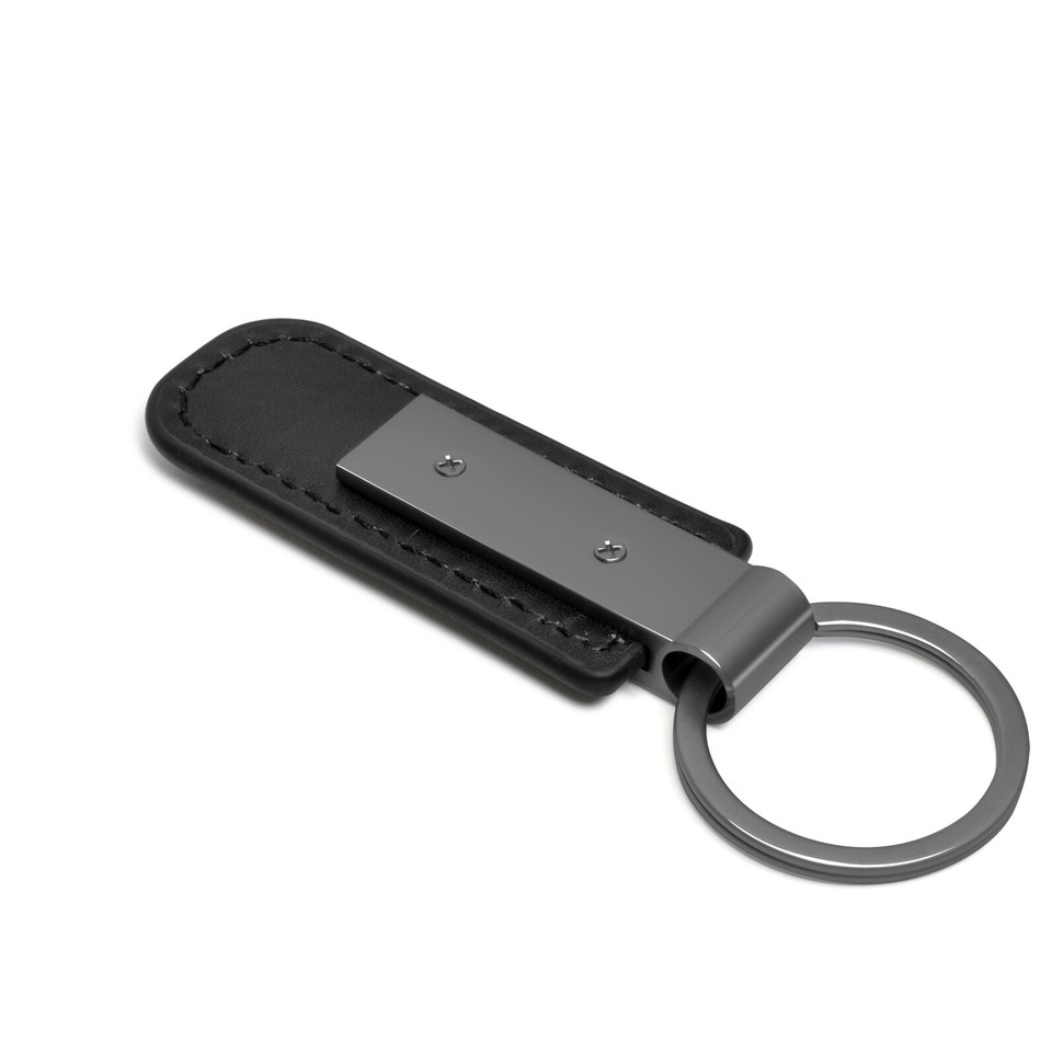 GMC Denali Black Metal Plate Black PU Leather Key Chain | eBay