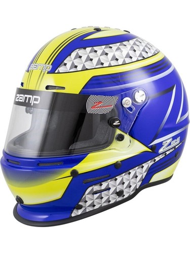 Zamp RZ-62 Aramid Mix Helmet Large Blue/Green SA2020 (H764C36L) | eBay ...